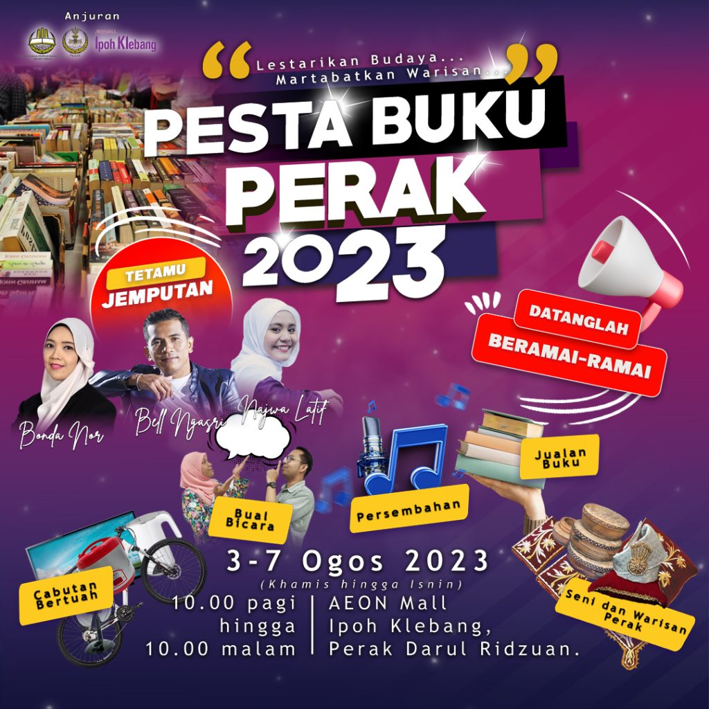 Pesta Buku Perak 2023 – Tourism Perak Malaysia