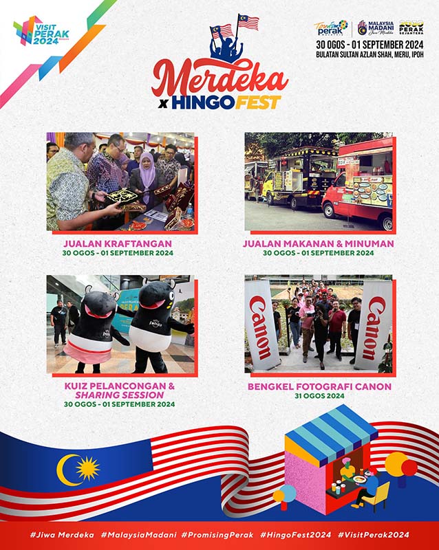 PROGRAM MERDEKA X HINGO FEST 2024 – Tourism Perak Malaysia